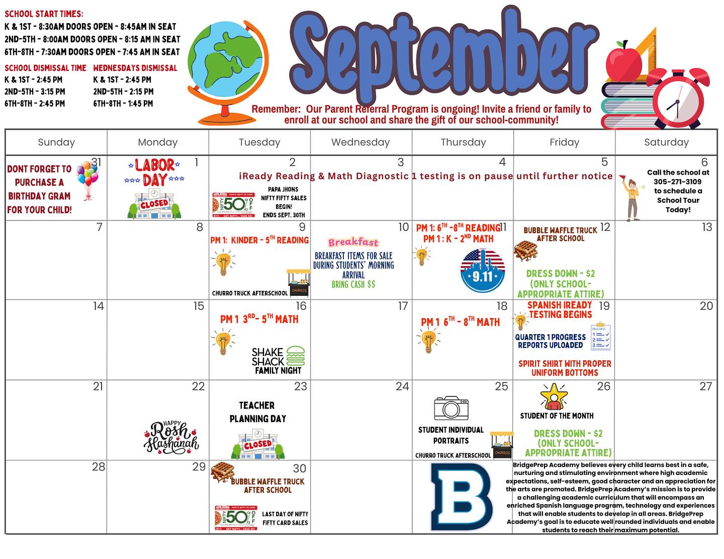 Monthly Activity Calendar - Title I Parent Virtual Resource Center ...